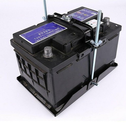 Adjustable Car Storage Battery Tray Holder Base +Hold Down Clamp ...