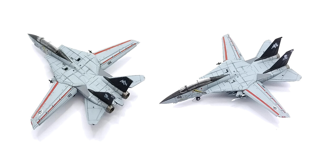 High-precision 3D Printed 1:350 F-14 Fighter Jet Model Kit with Wing ...