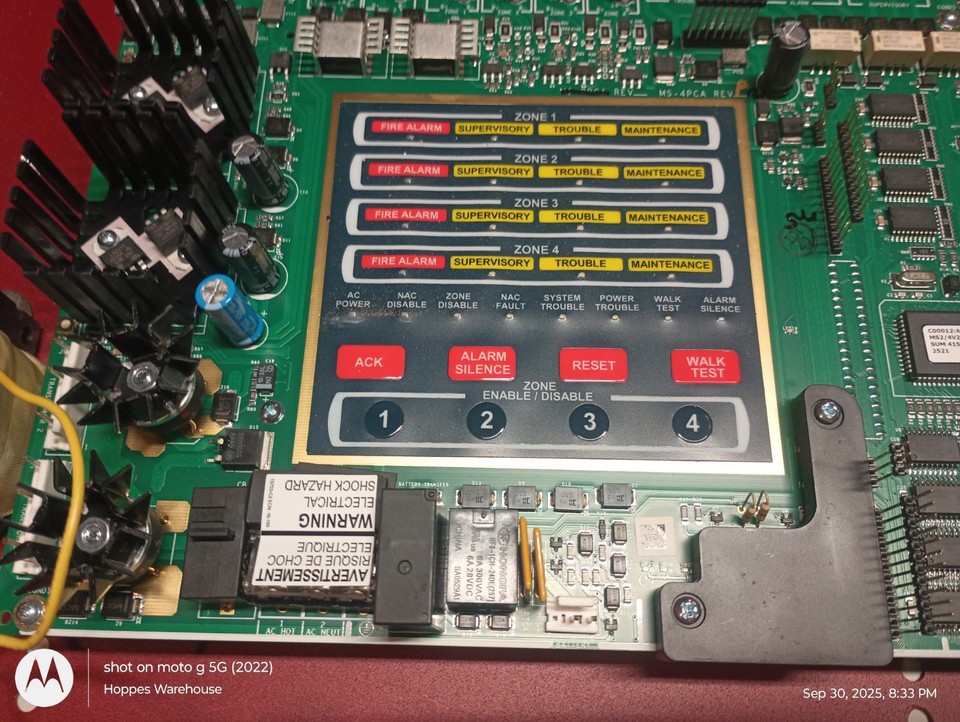 Fire-Lite MS-4 Fire Alarm Control Panel For Parts Or Repair | eBay