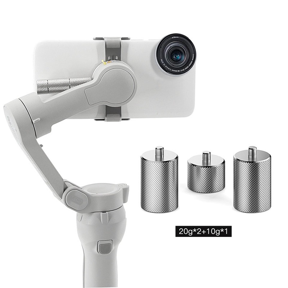 3Pcs Phone/Gimbal Stainless Balance Counterweight For DJI OM 5/MO4 Osmo ...