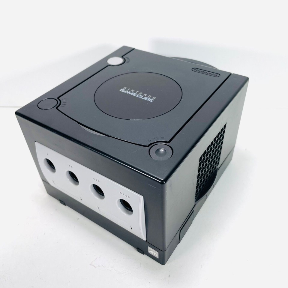 Nintendo GameCube Console Black DOL-001 NTSC-U with Controller Cables ...