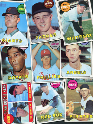 1969 TOPPS BASEBALL SET BREAK #'s 201 - 298 MOST EXMT/NM | eBay