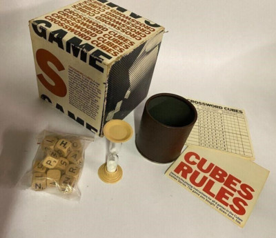 Crossword Cubes Dice Game Original 1972 Itemation Edition (Pre-Scabble ...