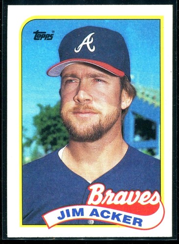 1989 Topps Baseball Jim Acker #244 Atlanta Braves | eBay