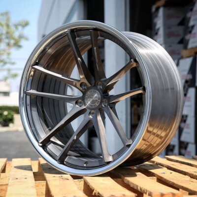 20'' Vertini RFS1.5 Brushed Gunmetal Staggered Concave Wheels for ...