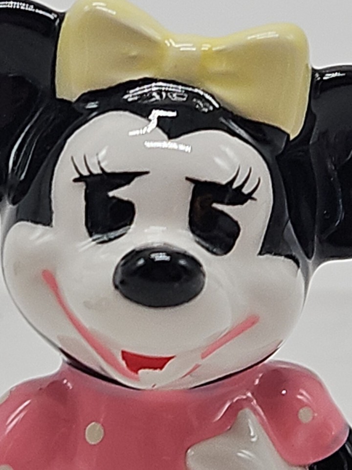 Vintage Miniture Mickey and Minnie Mouse porcelain figures - Made In ...