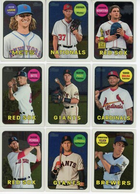 2018 Topps Heritage Baseball CHROME PARALLELS /999 YOU PICK *Finish ...