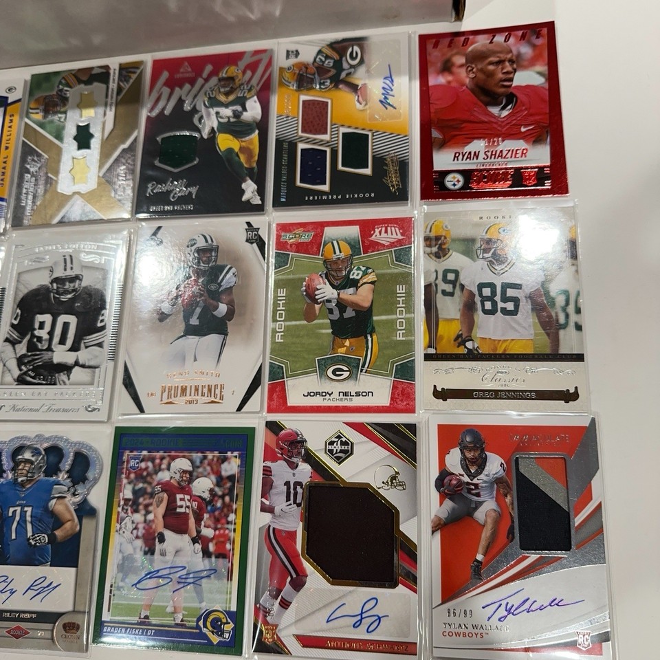 Huge Lot 800 NFL Football Cards Auto Relic Numbered Prizm Rookie Insert ...