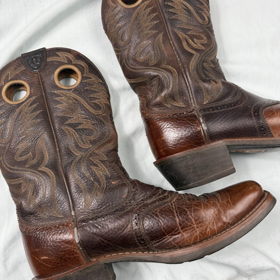 Ariat Men’s Heritage Roughstock Western Boots Brown Size 10.5 Rodeo ...