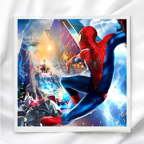 Spider Man Fabric Panel Quilt Block for quilting crafting sewing ...