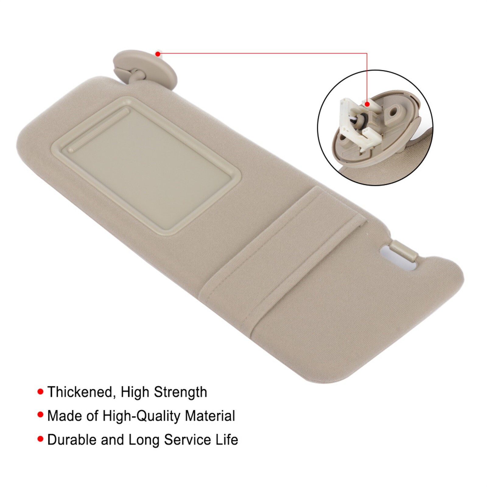 2009-2016 Toyota Venza Left Driver Side Ivory Beige Tan Car Sun Visor ...