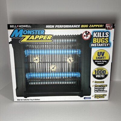 Monster Bug Zapper 1000-Volt Electric Indoor Bell & Howell 80313019869 ...