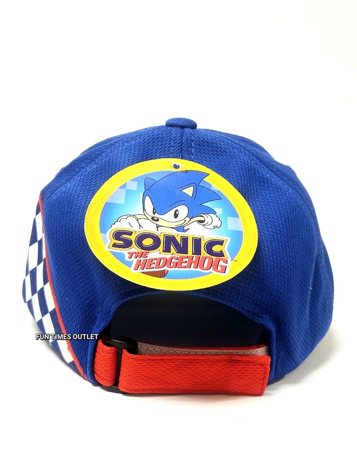 Sonic The Hedgehog 3D Embroidered Strapback Baseball Cap Hat Youth Sega ...