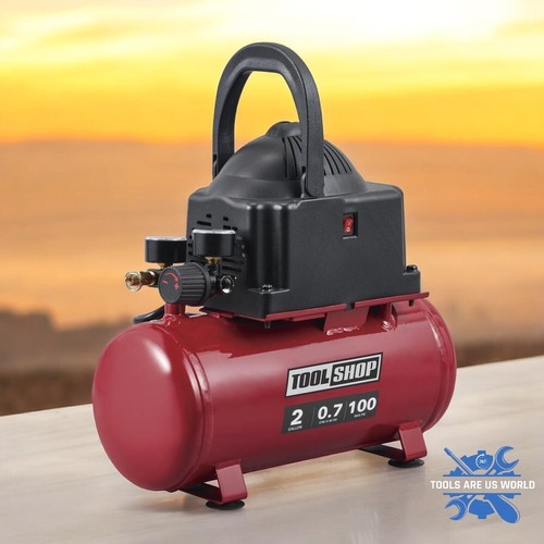 Hot Dog Air Compressor 1/3 HP 2 Gallon 100 PSI Portable Small Tank ...