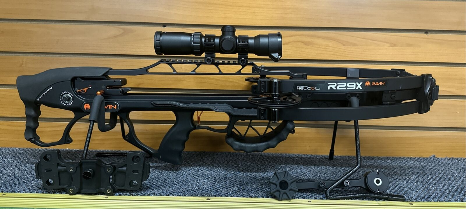Ravin R29X Black Crossbow - HeliCoil Silent Cocking System W/ Hardcase ...
