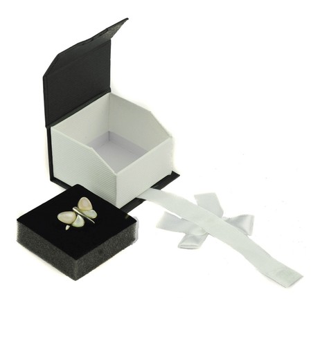 20pc Ring Gift Boxes for Ring Black Boxes Showcase Ring Box Magnetic ...