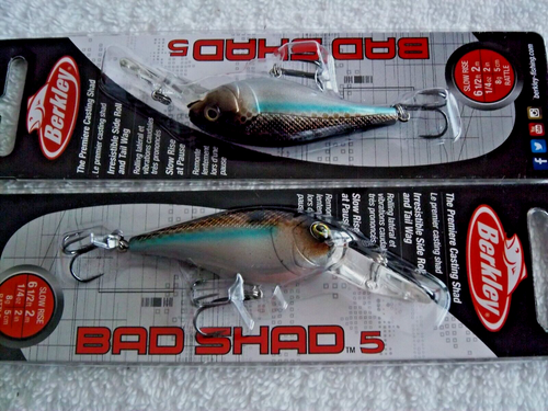 (LOT OF 2)-BERKLEY BAD SHAD 5 (1/4OZ) BHBBS5-RSTSH IN RUSTY SHAD COLOR ...