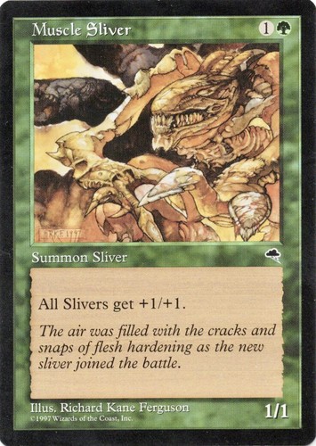 MTG Card. Muscle Sliver Tempest Summon sliver | eBay