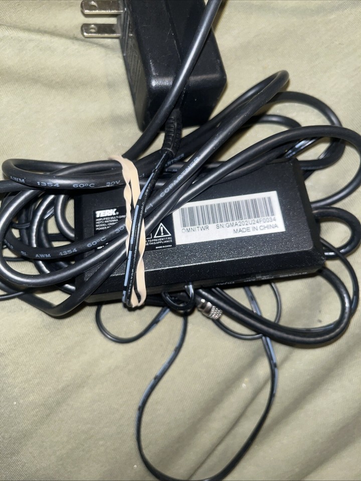 TERK Amplified Multi-Directional HDTV Antenna with power adapter | eBay