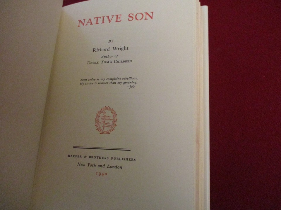 Native Son by Richard Wright ~ First Edition Library ~ Hardcover Book w ...