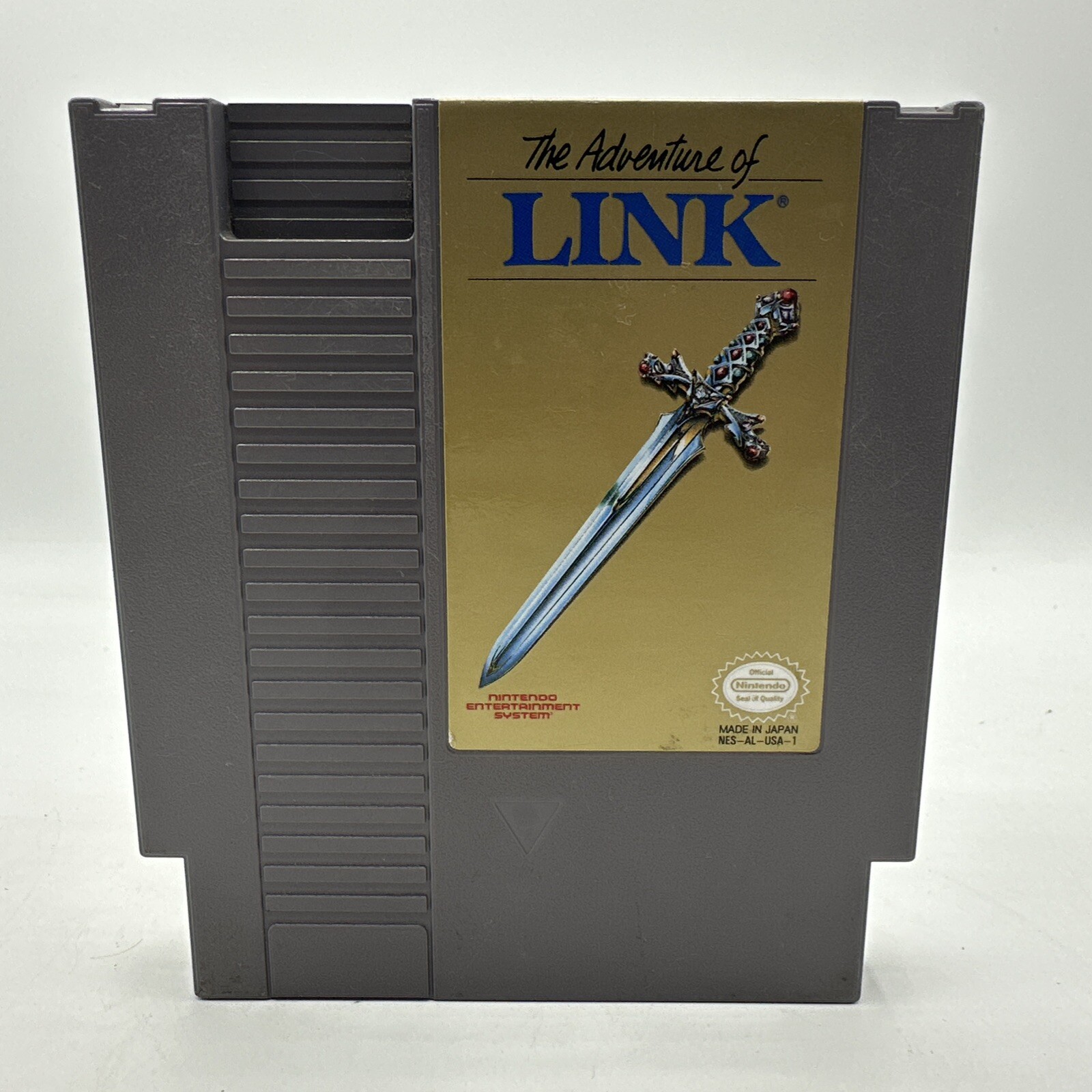 Zelda II Adventure of Link Nintendo NES Original Authentic Gray Grey ...