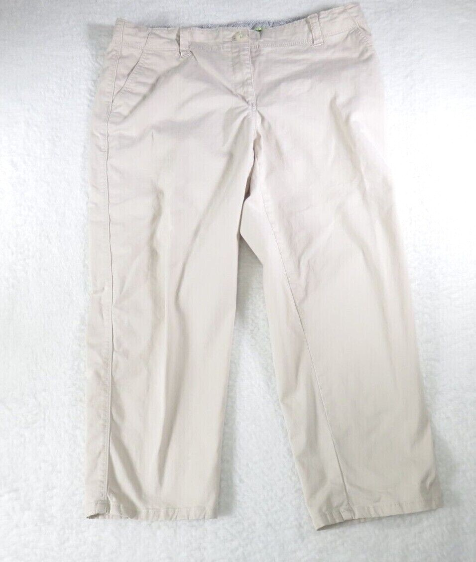 Crown & Ivy women's Beige Capris Pant Size 12 | eBay