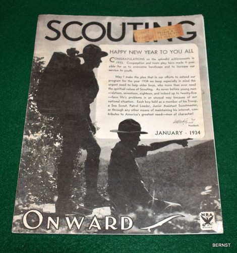 VINTAGE BOY SCOUT - 1934 SCOUTING MAGAZINE - JANUARY | eBay