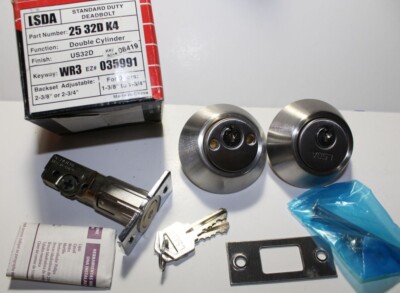 LSDA Satin Stainless Double cylinder deadbolt 22 32D K4 #4 | eBay
