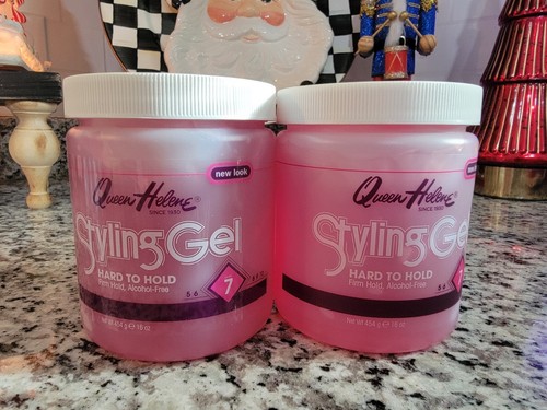 Lot of 2 Queen Helene Styling Gel Hard To Hold Firm Level 7 - 16 oz | eBay