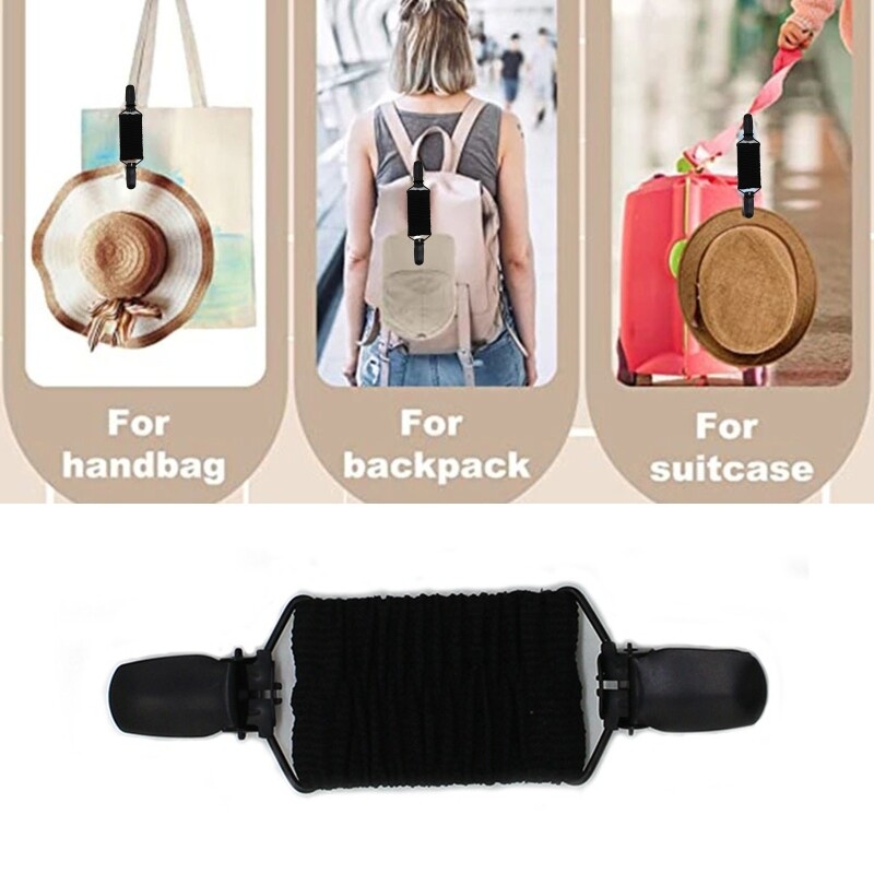 Hat Clip Fabric Friendly Elastic Clips Traveling Accessories on Handbag ...