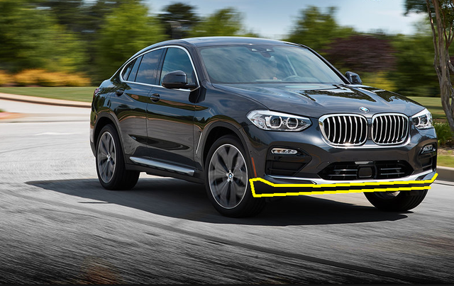 Genuine BMW X4 G02 Front Bumper X-line Lower Trim Molding 51117467694 ...