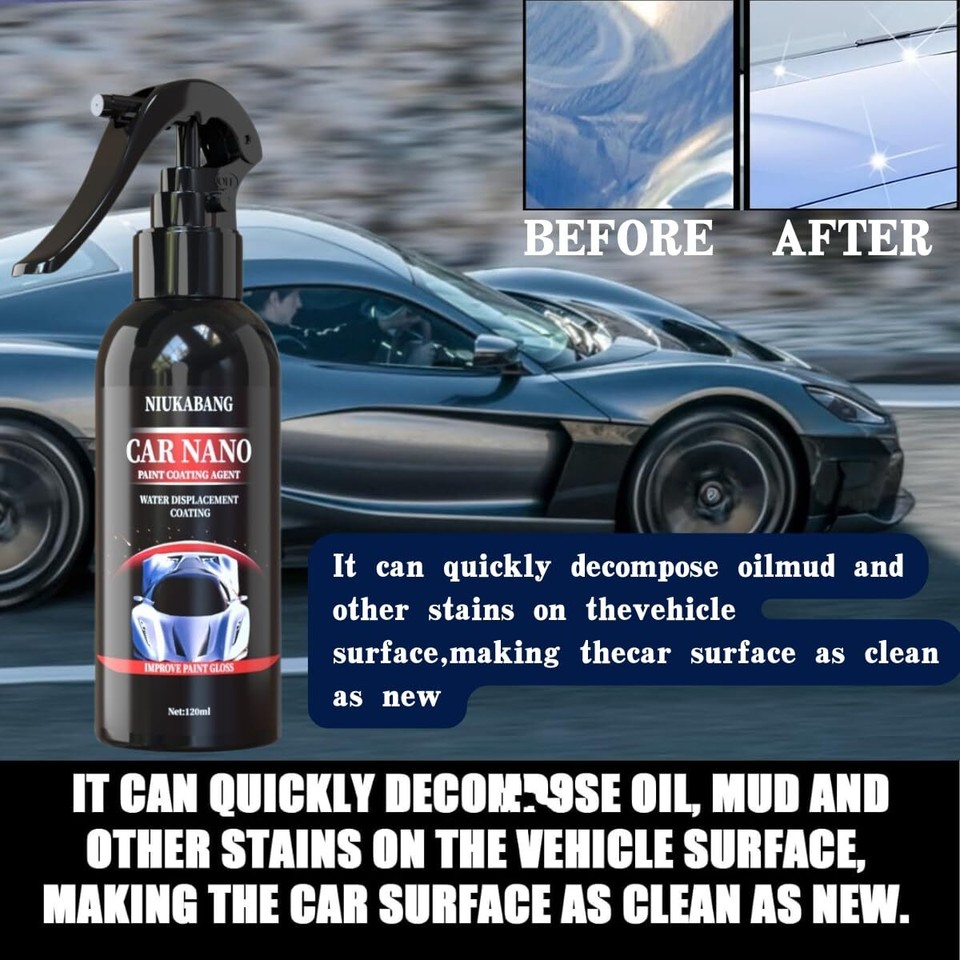 2 Pack Nano Ceramic Car Glass Coating Polishing Liquid Anti Scratch ...