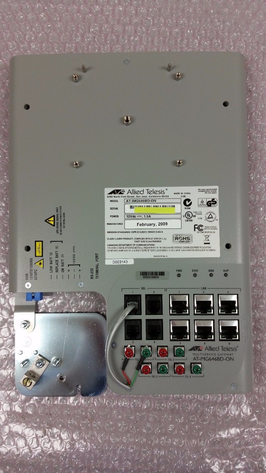 Allied Telesis AT-iMG646BD-ON Active Ethernet ONT | eBay