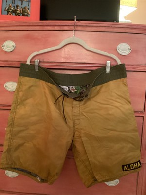 Birdwell Beach Britches Aloha Men’s Gold Board Shorts Lined Size 39 | eBay