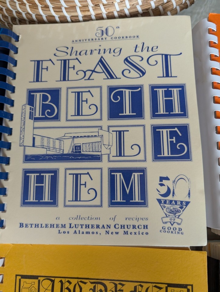 Vintage Church Ladies Cookbooks Lot of 4 Lutheran Recipes Spiral Bound ...