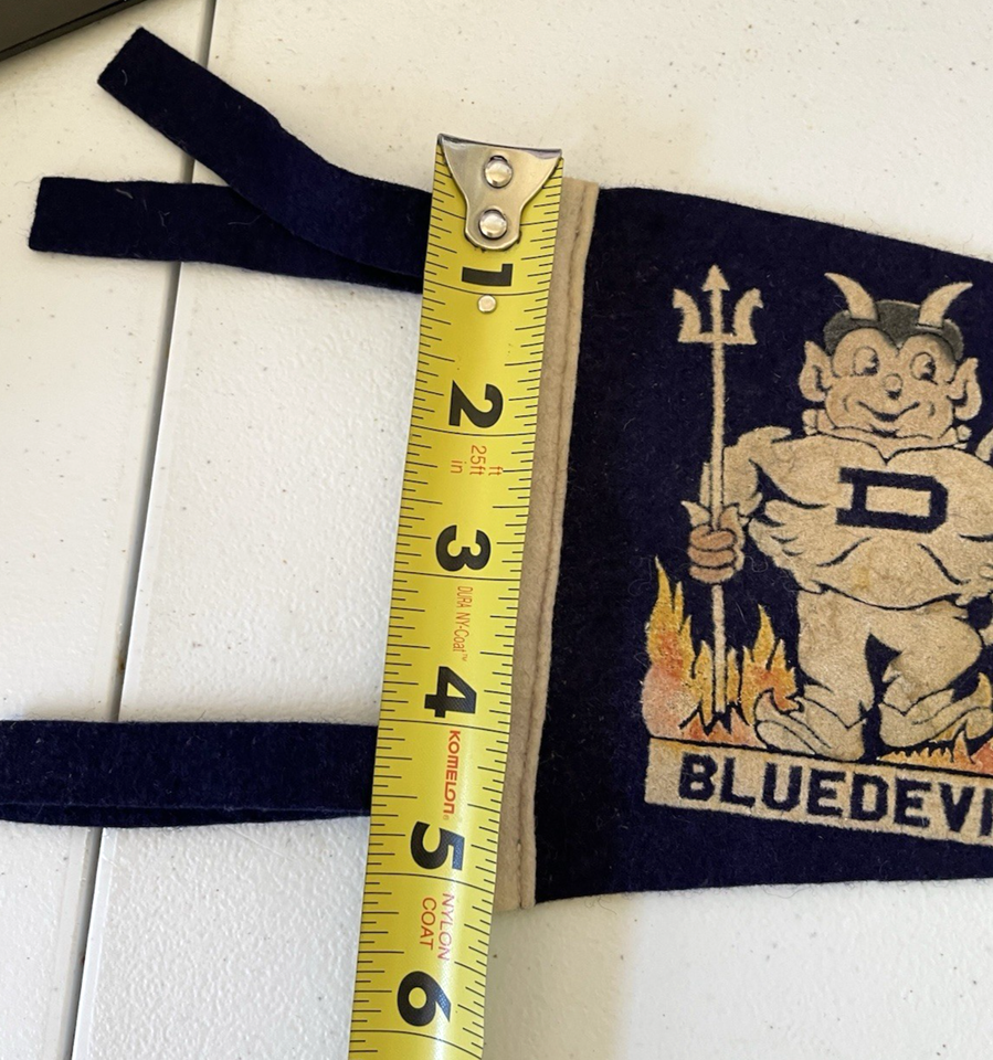 Vintage Chicago Pennant Co. 15" Duke University Blue Devils Felt ...