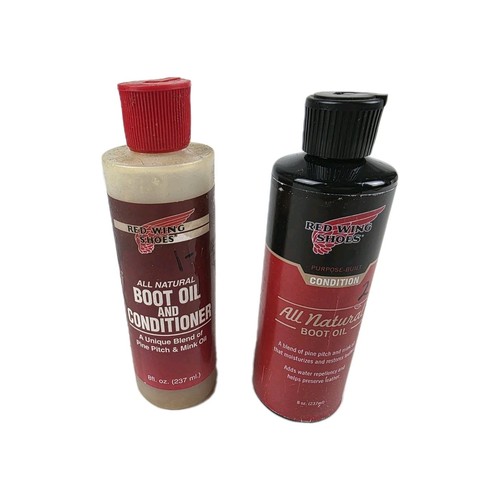 Vintage Red Wing Boot and Shoe Oil & Conditioner Lot Of 2 8 Fl Oz ...