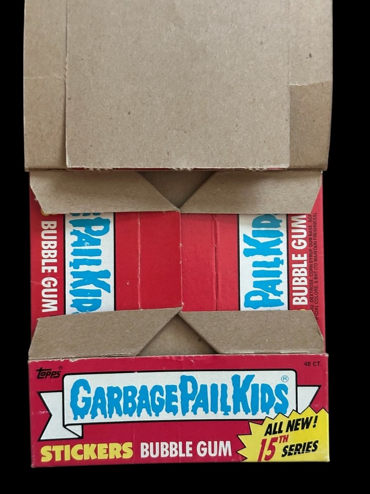 1988 Garbage Pail Kids 15th Series Empty Wax Box Topps Vintage GPK ...