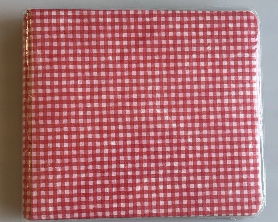 Handcrafted Recipe Cookbook Scrapbook – Vintage Style – Red Gingham ...