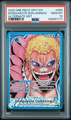 ONE PIECE ROMANCE DAWN OP01 060 DONQUIXOTE DOFLAMINGO ALT ART LEADER ...