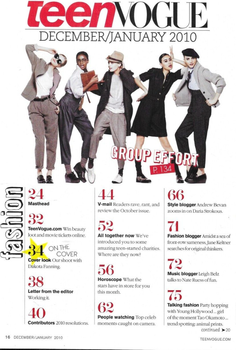Dakota Fanning Teen Vogue