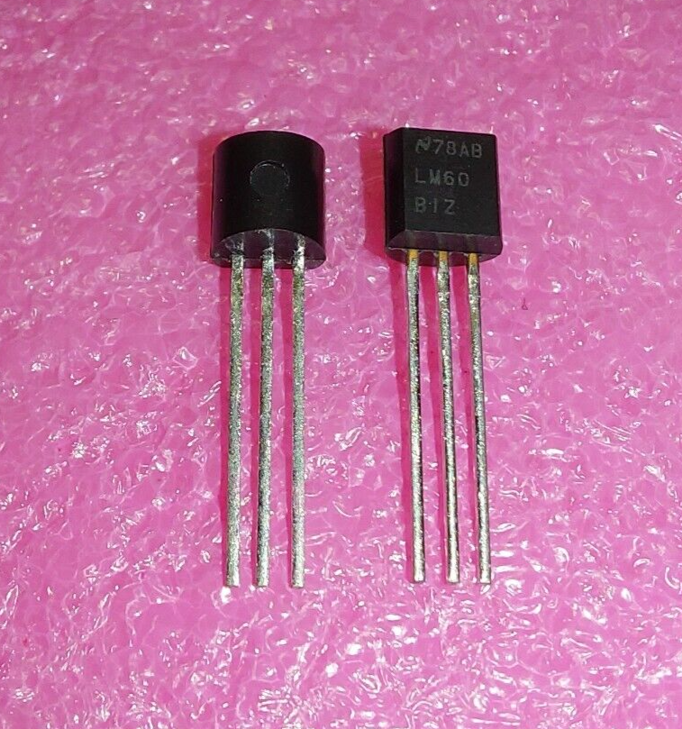 10pcs LM60BIZ, Temperature Sensor, Analog Voltage TO-92-3,Texas ...
