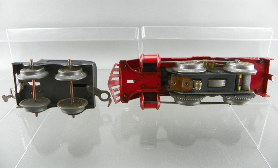 Vintage 1930's PreWar MARX O Tin Electric Steam Locomotive & Joy Line ...