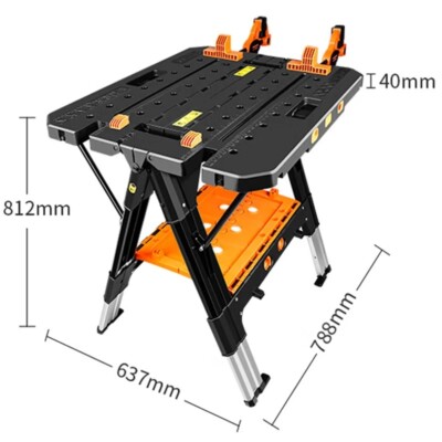 Portable Folding Workbench Saw Stand and Work Multifunctional ...