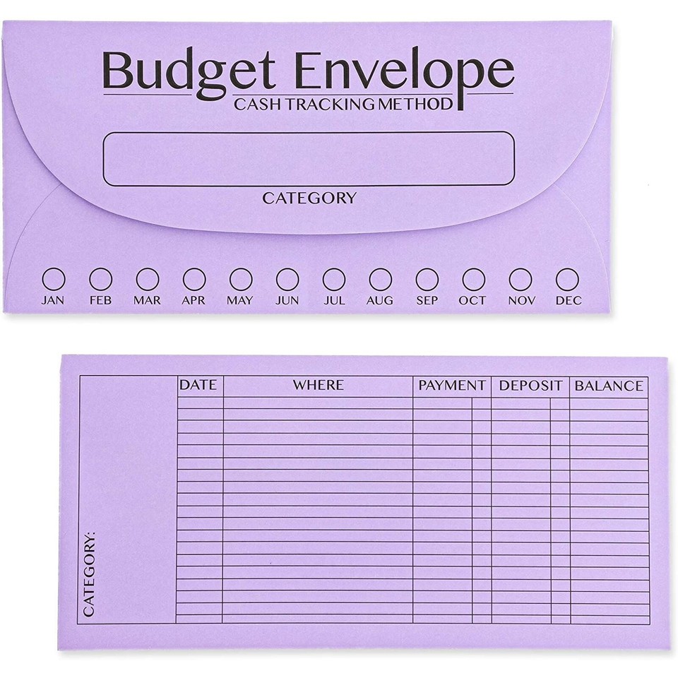 96 Pack Budgeting Envelopes for Money Saving Challenge, Tracking Funds ...