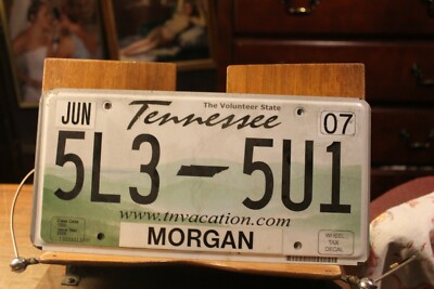 License Plate 2007 TENNESSEE Morgan County 5L3-5U1 | eBay