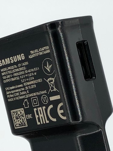 GENUINE SAMSUNG EP-TA200 9.0V 15W EU 2PIN MAINS USB-A FAST CHARGING ...