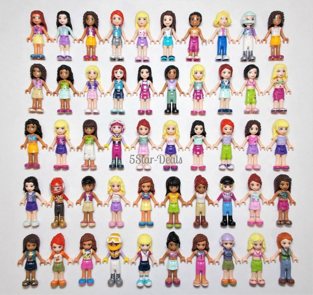 NEW - 6 LEGO Friends Mini-Dolls From Huge Bulk Lot - 6 Minifigures ...