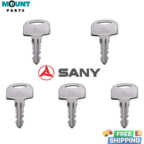 5x Key For Cole hersee 601 Keys Sany Excavator Broderson Crane Bluebird ...