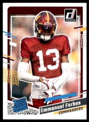 Emmanuel Forbes 2023 Donruss Football Washington Commanders #399 RATED ...